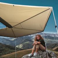 China Factory Price 4x4 SUV Shelter Outdoor Camper Tent 270 Degree Car Side Awning with Oxford Fabric Roof Top Car Rooftop 270 Awning for sale
