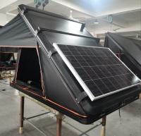 China Camping Aluminum 3 Person Outdoor Hiking Rooftop Roof Top Car Tent Triangle Clamshell Hard Shell Foldable Rooftop Tent for sale