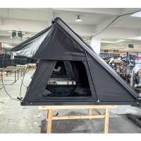China Camping Aluminum 3 Person Outdoor Hiking Rooftop Roof Top Car Tent Triangle Clamshell Hard Shell Foldable Rooftop Tent for sale