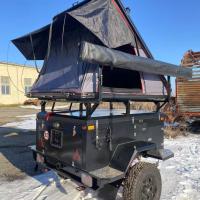 China 2025 Outdoor Camping 4X4 SUV Hardtop 4-Person 130cm Oxford Hard Shell Aluminum Dach Zelte Dachzelt Car Roof Top Tent for Camping for sale
