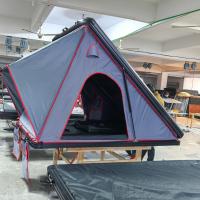 China Manufacturer Sales 4 Person Car Rooftop Tent New Style Hard Aluminum Triangle Clamshell with Oxford Fabric Roof Top Tent for sale