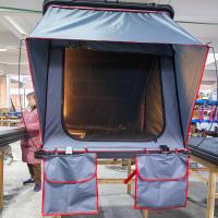 China Manufacturer Sales 4 Person Car Rooftop Tent New Style Hard Aluminum Triangle Clamshell with Oxford Fabric Roof Top Tent for sale