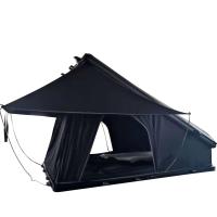 China OEM 4x4 Waterproof Aluminium Hard Shell Roof Tent 4-Person Triangle Top Car Auto Tent Made of Oxford Fabric Available for Sale for sale