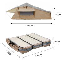 China 2-3 Person Aluminum Car Outdoor Rooftop Tent Camping Roof Top Tent Soft Shell for sale