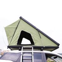 China Aluminum Light Rooftop Tent for 4x4 Offroad Waterproof Hard Shell with Ladder for Truck Jeep Car SUV Rooftop Camping for sale