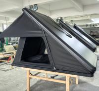 China 4-Person Aluminum Triangle Clamshell Hard Shell Sleeping Roof Box Outdoor Camping Rooftop Car Tent Ladder for 4x4 Offroad for sale