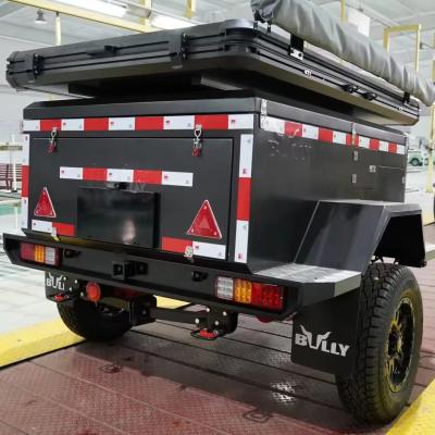 China New Small Off-Road Trailer for Self-Driving Camping Trips Wilderness RV Tent House with Car Application and Shock Absorber for sale