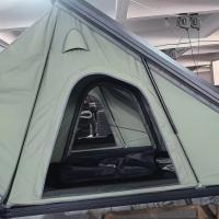 China OEM 4x4 Outdoor Camping Car Rooftop Tent Waterproof Triangle Aluminum Shell Vehicles Roof Tent Clamshell Hard Shell Rooftop Tent for sale