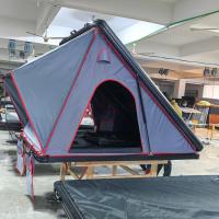 China 2025 Outdoor Camping Triangle Hard Clamshell 4 Person Waterproof Car Rooftop Tent Aluminum Hard Shell Roof Top Tent for Sale for sale