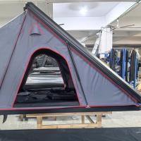 China 2025 Outdoor Camping Triangle Hard Clamshell 4 Person Waterproof Car Rooftop Tent Aluminum Hard Shell Roof Top Tent for Sale for sale