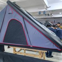 China 2025 Outdoor Camping Triangle Hard Clamshell 4 Person Waterproof Car Rooftop Tent Aluminum Hard Shell Roof Top Tent for Sale for sale