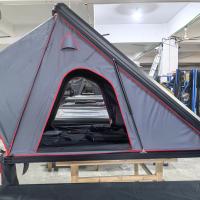 China 2025 Outdoor Camping Triangle  Car Awning Outdoor Camping  Waterproof Car Rooftop Tent Aluminum Hard Shell Roof Top Tent for sale