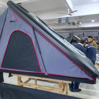China 2025 Outdoor Camping Triangle  Car Awning Outdoor Camping  Waterproof Car Rooftop Tent Aluminum Hard Shell Roof Top Tent for sale