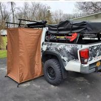 China Outdoor 4x4 Off-Road Waterproof Car Side Awning Shower Tent Portable Camping Car Bath Shower Tent Toilet Dressing Changing Room for sale