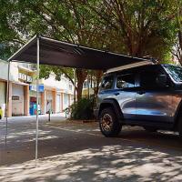 China Wholesale 2025 Retractable Car Side Awning Tent Outdoor 4x4 Waterproof Aluminum Hard Shell Car Roof Side Awning Tent for Camping for sale