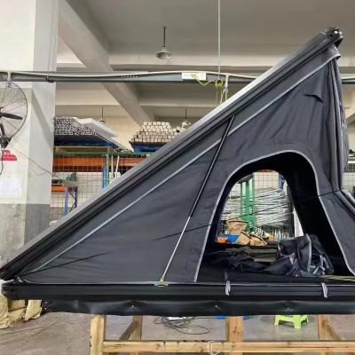 China Outdoor 4x4 Waterproof 4 Person Aluminum Hard Shell Triangle Rooftop Tent Car Roof Top Tent Camping Car Roof Tent for Sale for sale