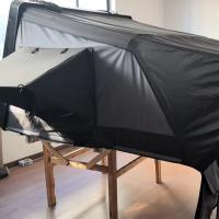 China 2025 Waterproof Outdoor 4-Person Roof Top Tent ABS Clamshell Hard Shell for 4x4 Camping Oxford Fabric Car Rooftop Tent for sale