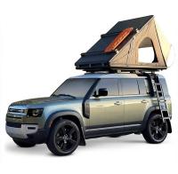 China Factory Camping Aluminum 3 Person Outdoor Hiking Rooftop Roof Top Car Tent Triangle Clamshell Hard Shell Top Roof Tent for sale