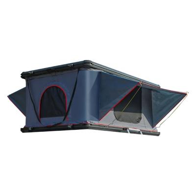 China Fully Automatic Self Driving Tour Outdoor Folding Car Roof Tent Pickup Truck Off-road SUV Universal Aluminum Shell Tent for sale