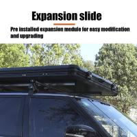 China Fully Automatic Self Driving Tour Outdoor Folding Car Roof Tent Pickup Truck Off-road SUV Universal Aluminum Shell Tent for sale