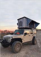 China New Outdoor 4 Person Aluminum Hard Shell Car Rooftop Tent Quick Open Waterproof Triangle Roof Top for Camping for sale