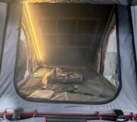 China 4x4 Aluminum Hard Shell Triangle Roof Tent 1.45m Wide Car Rooftop Tent Available for Sale for sale
