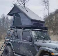 China Waterproof 4x4 Aluminum Hard Shell Triangle Top Roof Tent 4-Person Oxford Fabric Rooftop Tent for Camping for sale