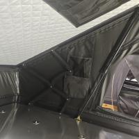 China OEM 3-4 Person Triangle Camping Roof Top Tent Aluminum Clamshell Hard Shell with Oxford Fabric Sale Hardshell Rooftop Tents for sale