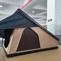 China OEM 3-4 Person Triangle Camping Roof Top Tent Aluminum Clamshell Hard Shell with Oxford Fabric Sale Hardshell Rooftop Tents for sale
