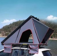 China New 3-Person Camping Aluminum Tent for Outdoor Hiking and Rooftop Car Roof Waterproof Triangle Clamshell Hard Shell Top Tent for sale