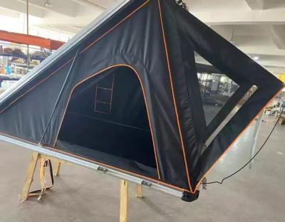 China New 3-Person Aluminum Camping Tent Waterproof Rooftop Car Tent with Hard Shell Triangle Clamshell for Outdoor Hiking and Roofs for sale