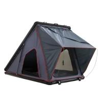 China 2025 Waterproof Aluminum 3-Person Rooftop Car Tent Outdoor Hiking Roof Top Triangle Clamshell Hard Shell Tent for sale