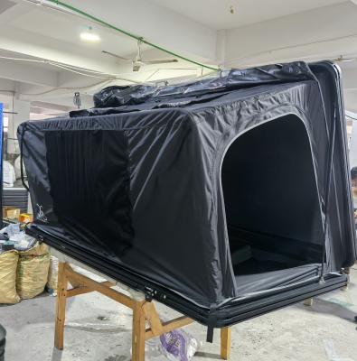 China Extra Large 3-Person Camping Aluminum Tent for Outdoor Rooftop Car 4x4 Offroad Guangzhou Hard Shell Triangle Clamshell Roof Tent for sale