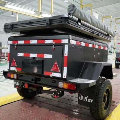 China Portable Pop Off-Road Teardrop Travel Trailer Mini Caravan Camper RV Accessory On-Sale Tent for Car Camping for sale