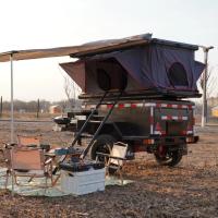 China Portable Pop Off-Road Teardrop Travel Trailer Mini Caravan Camper RV Accessory On-Sale Tent for Car Camping for sale