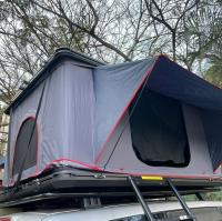 China Waterproof Hard Shell Roof Top Tent for 6-Person Jeep SUV Wrangler Aluminum Fold Car Tent with Ladder Accessory for sale