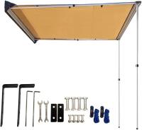 China Factory Custom Waterproof Retractable Car Sunscreen Canopy Tent 4x4 Outdoor SUV Roof Side Awning for Summer Made Oxford Fabric for sale