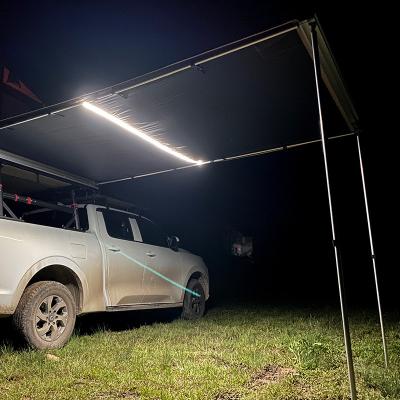 China Camper SUV/4x4/4wd Customized Retractable Camping Rooftop Car Roof Side Awning 4x4 Outdoor Camping Supplies Car Top Side Awning for sale