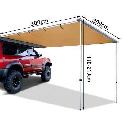 China Outdoor Camping Vehicles Aluminum Alloy Pole Roof Tents Factory Hot Selling Sunshade and Waterproof Roof Curtains for sale