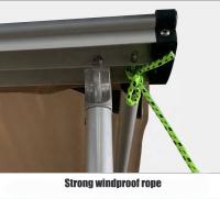 China Outdoor Camping Vehicles Aluminum Alloy Pole Roof Tents Factory Hot Selling Sunshade and Waterproof Roof Curtains for sale