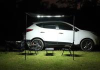 China Awning Side Tent Retractable Aluminum Alloy Shell 2.5*2.5M Suv Car Roof Side Awning Accessories 4X4 4Wd Awning Tent for sale