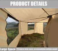 China Car Awning Free Standing 270 Degree Rooftop Car Foxwing Awning for Camping Oxford Fabric Passenger Side Awning for sale