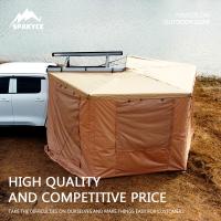 China 270 Degree Fan Shaped Retractable Camping Car Side Awning Canopy Tent Frame Tent Roof Top Tent for sale