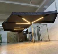 China 4x4 Camping Outdoor 4 Person Roof Top Tent Car Side Awning 360 Degree Awning Free Standing for sale
