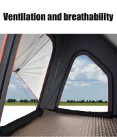 China Triangle roof tent suitable for various vehicle models hydraulic aluminum alloy support rod aluminum alloy shell roof tent for sale