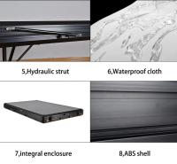China Triangle roof tent suitable for various vehicle models hydraulic aluminum alloy support rod aluminum alloy shell roof tent for sale