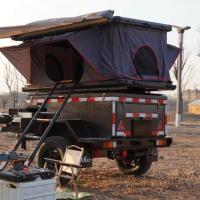 China China Camperv Folding DIY Car Trailer Aluminum Camping Canvas RV Travel Trailer Small Tent Price Kitchen Camper Trailer House for sale