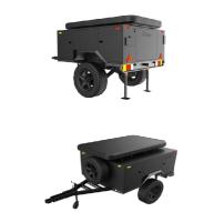 China Factory Small Trailer Off-road Vehicle Trailer Tent RV Compact Offroad Camper Trailers caravan for sale