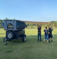 China Factory Small Trailer Off-road Vehicle Trailer Tent RV Compact Offroad Camper Trailers caravan for sale