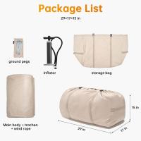 China air Tent Pop-up Inflatable Middle Eastern Glamping Tent Camping House Waterproof Breathable Outdoor Oxford Tent for 8 Person for sale